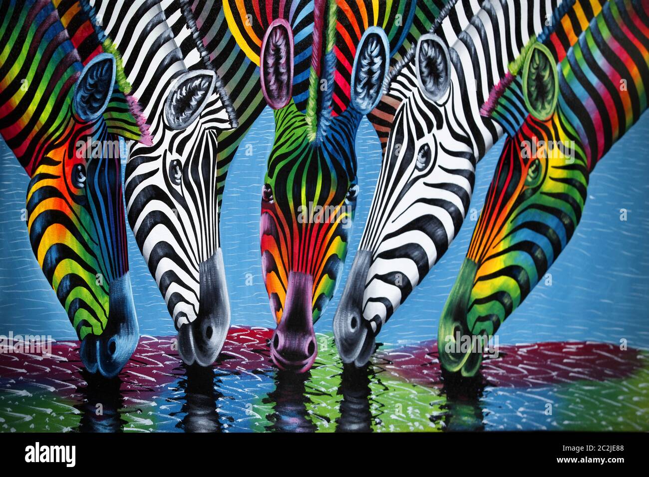 Picture with the image of african animals Stock Photo - Alamy