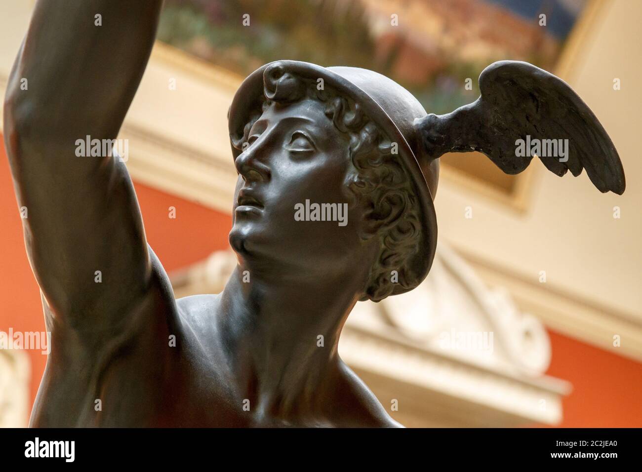 Hermes was messenger to the gods of ancient greece hi-res stock ...
