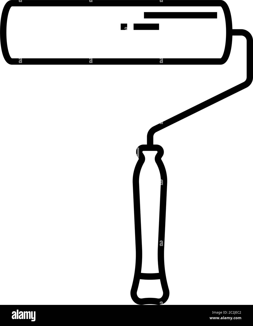 Paint Roller Icon Vector Art Illustration Stock Vector Image & Art - Alamy