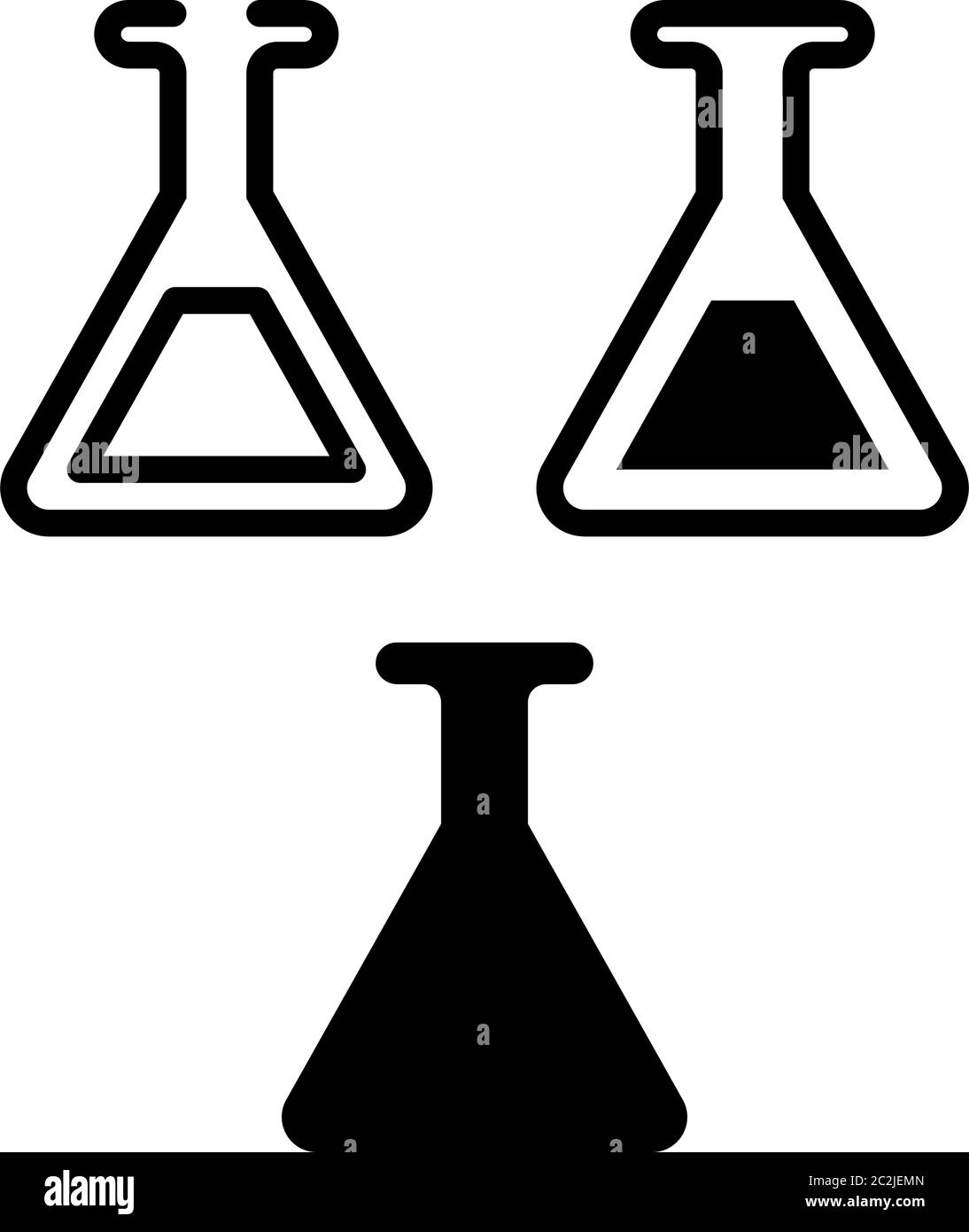 Beaker Icon, Beaker Vector Art Illustration Stock Vector Image & Art ...