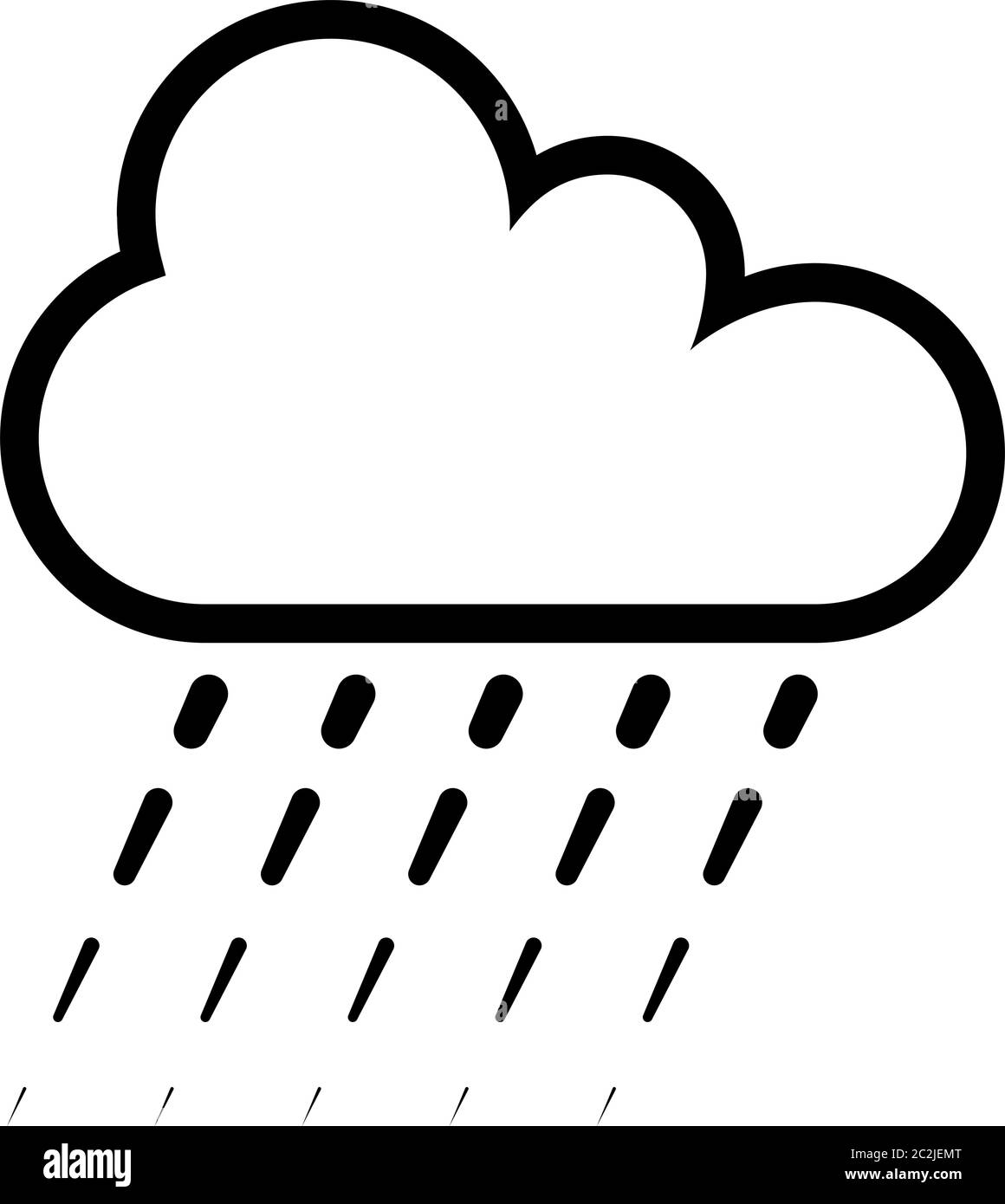 Rain Icon, Rain Vector Art Illustration Stock Vector Image & Art - Alamy