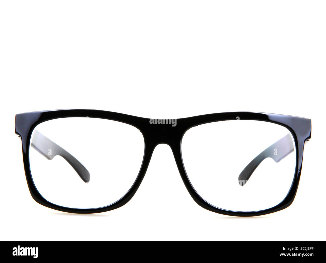 Black Eye Glasses Isolated On White Stock Photo - Alamy