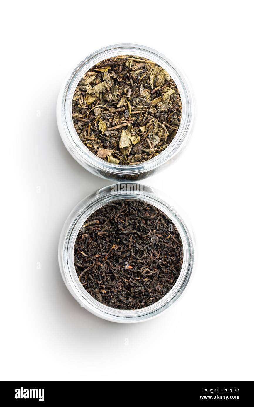 Jar black tea on Cut Out Stock Images & Pictures - Alamy