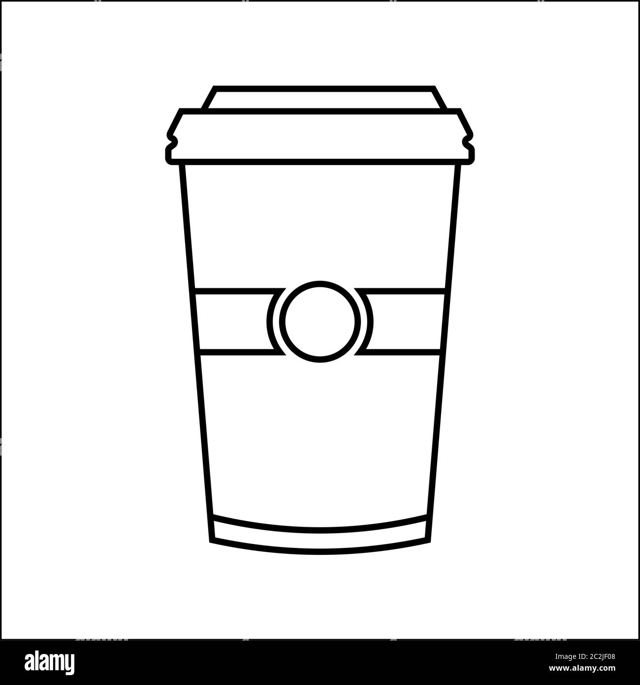 Coffee Takeaway Cup Vector Art Illustration Stock Vector Image & Art ...