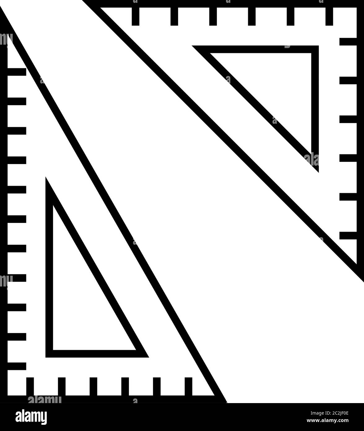 Triangle Ruler Icon Vector Art Illustration Stock Vector Image & Art ...