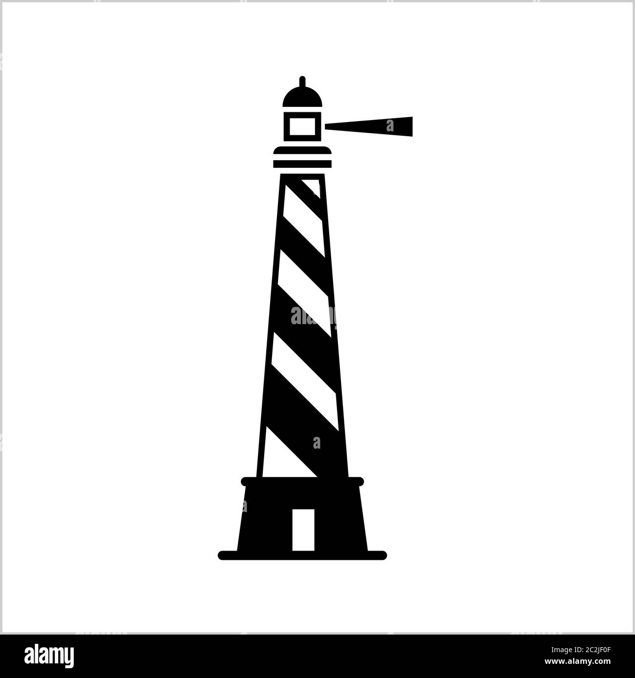 Lighthouse Icon, Light House Icon Vector Art Illustration Stock Vector ...