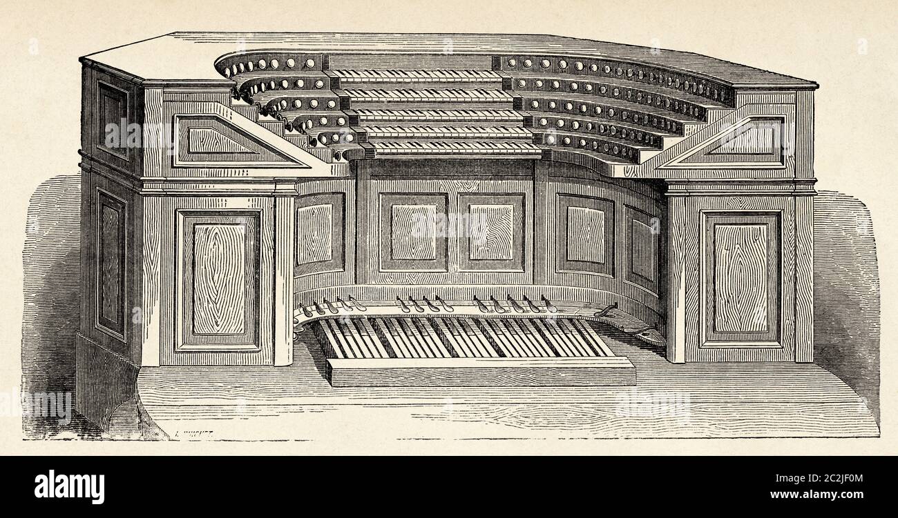 Monumental organ of the Basilica of Saint Peter at Vatican, Rome. Italy ...