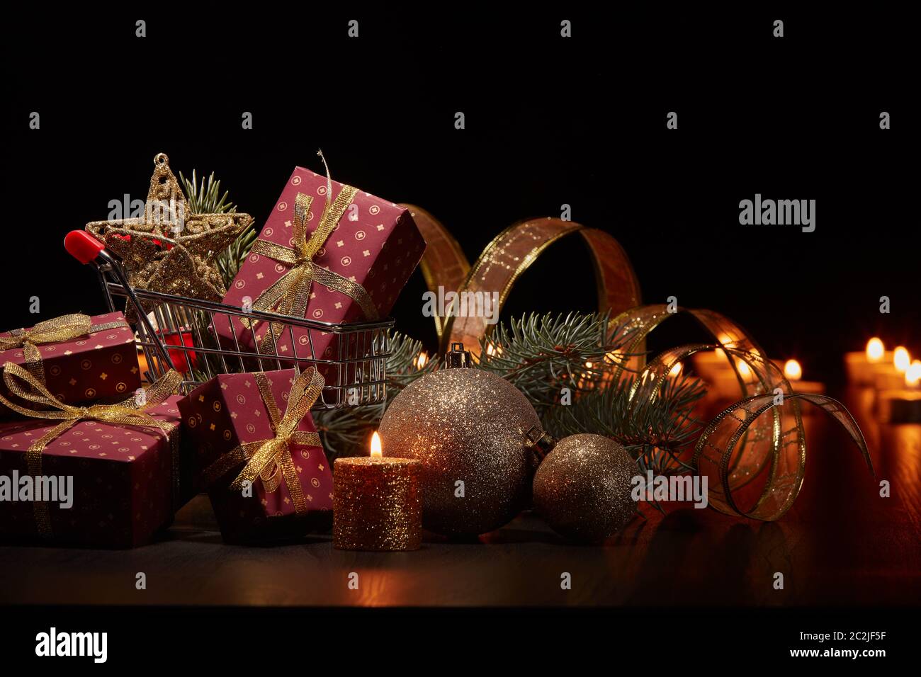 Shopping trolley boxes hi-res stock photography and images - Alamy