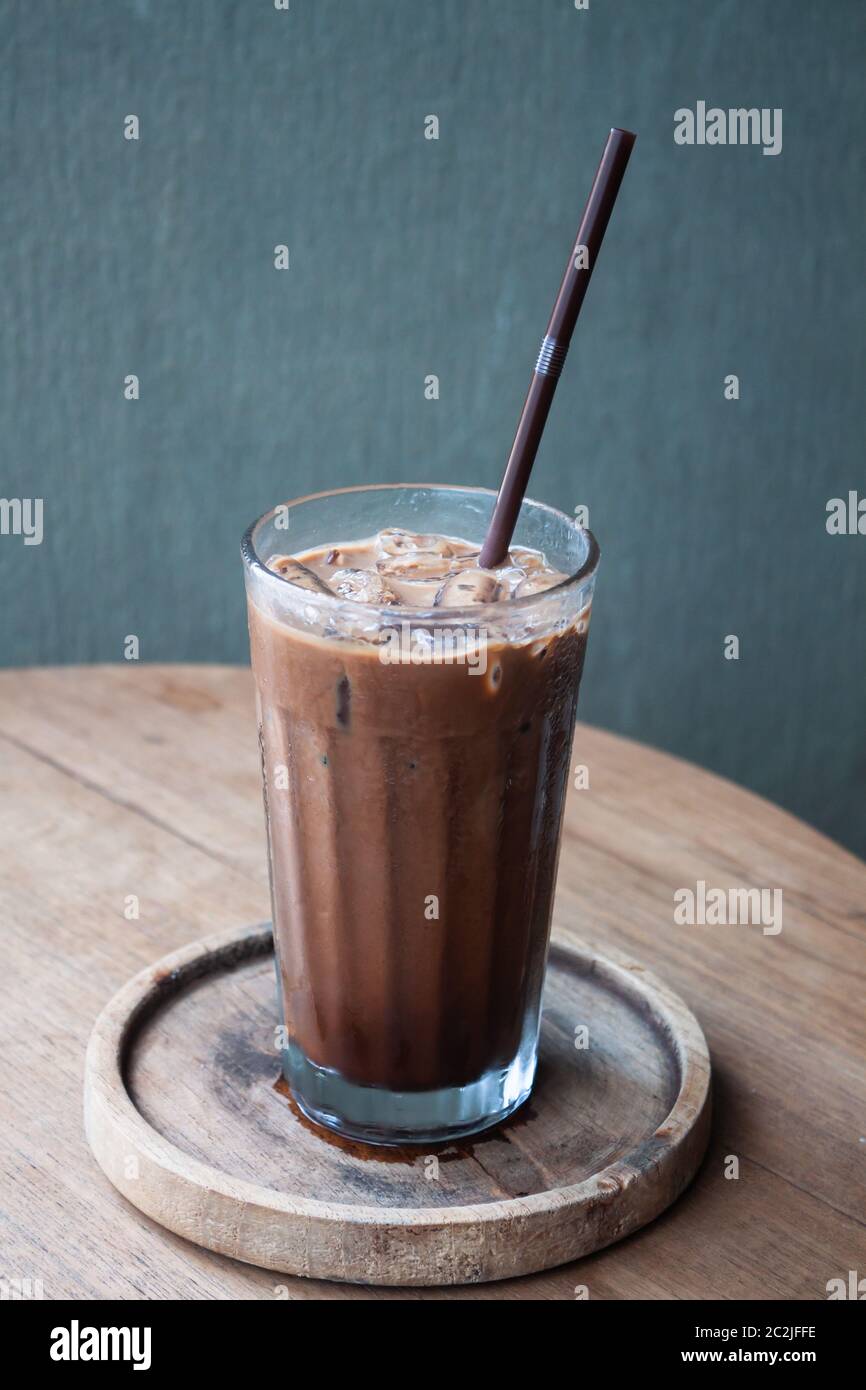 Iced coffee in coffee shop, stock photo Stock Photo - Alamy