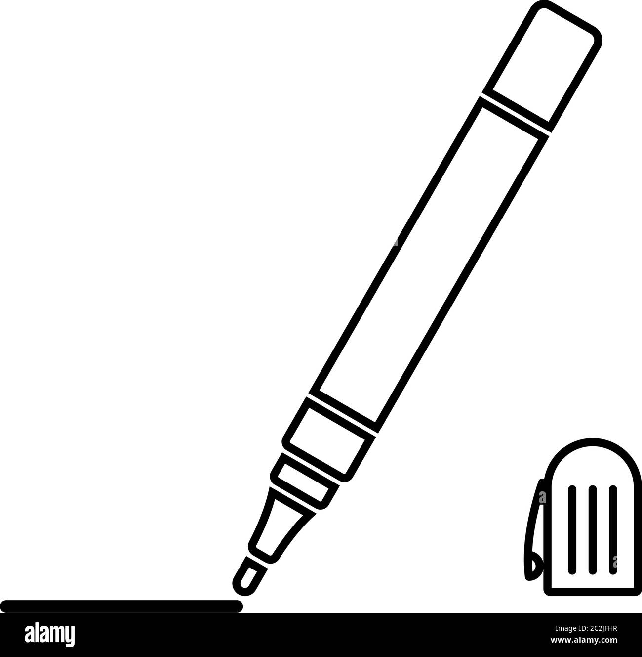 Marker Pen Icon Vector Art Illustration Stock Vector Image & Art - Alamy