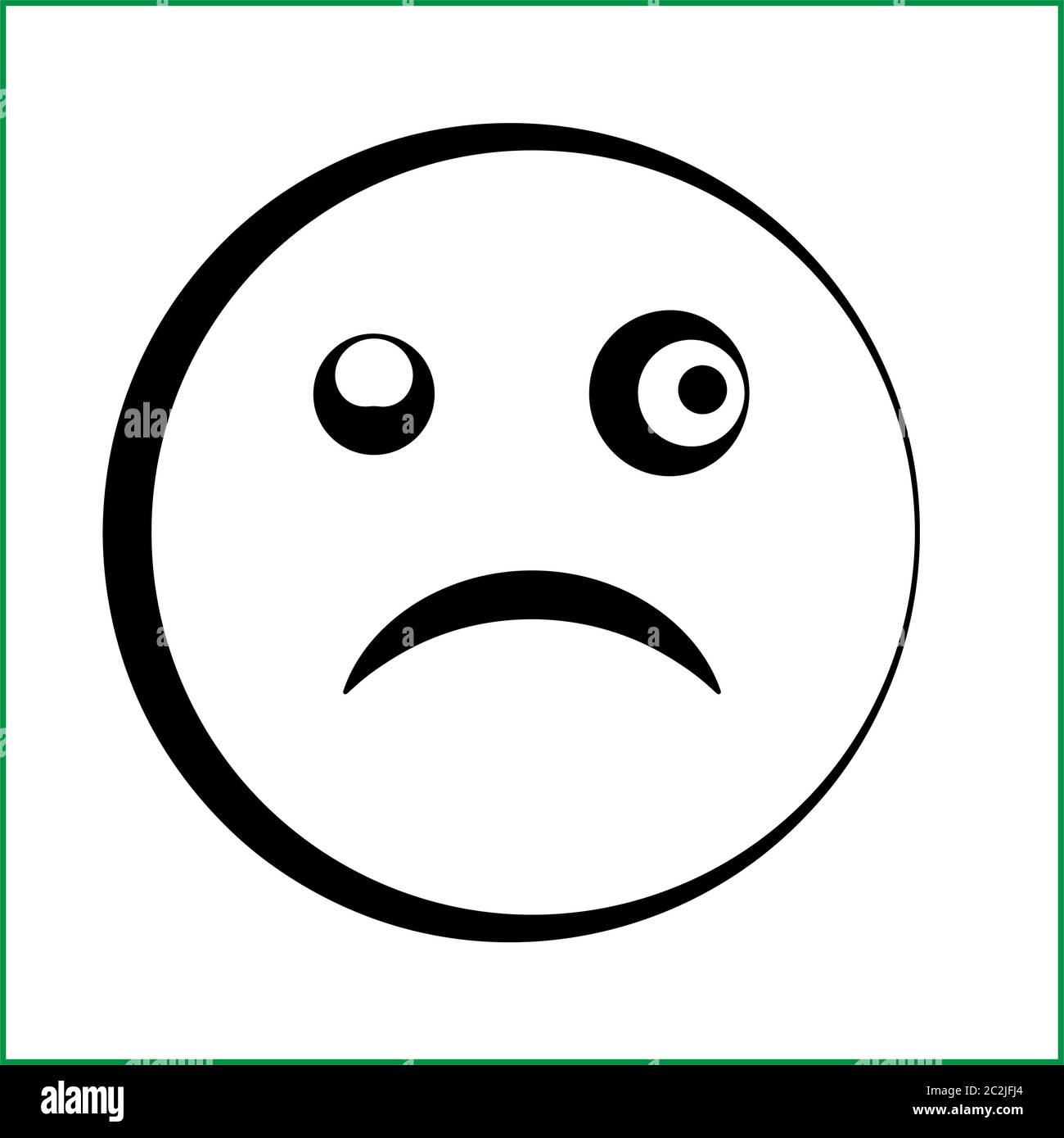 Sad Icon, Sad Face Icon Vector Art Illustration Stock Vector Image ...
