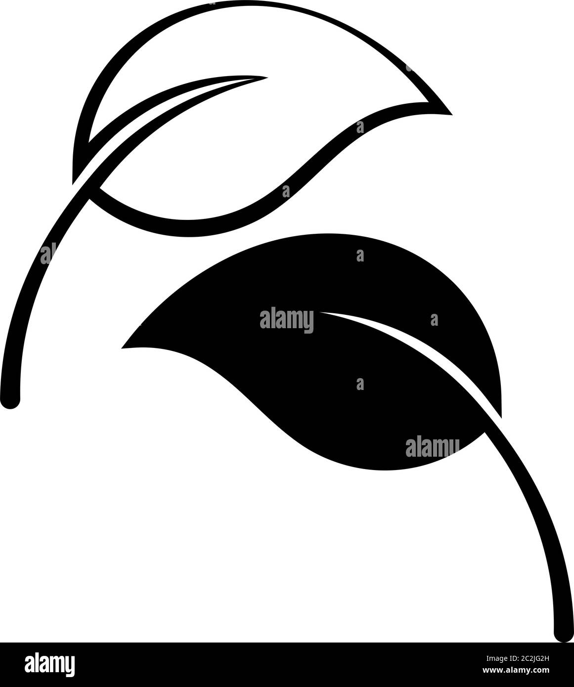 Leaf Icon, Leaf Design, Vector Art Illustration Stock Vector Image ...