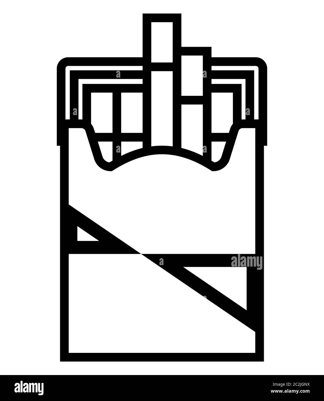 Cigarette Pack Icon Vector Art Illustration Stock Vector Image & Art ...