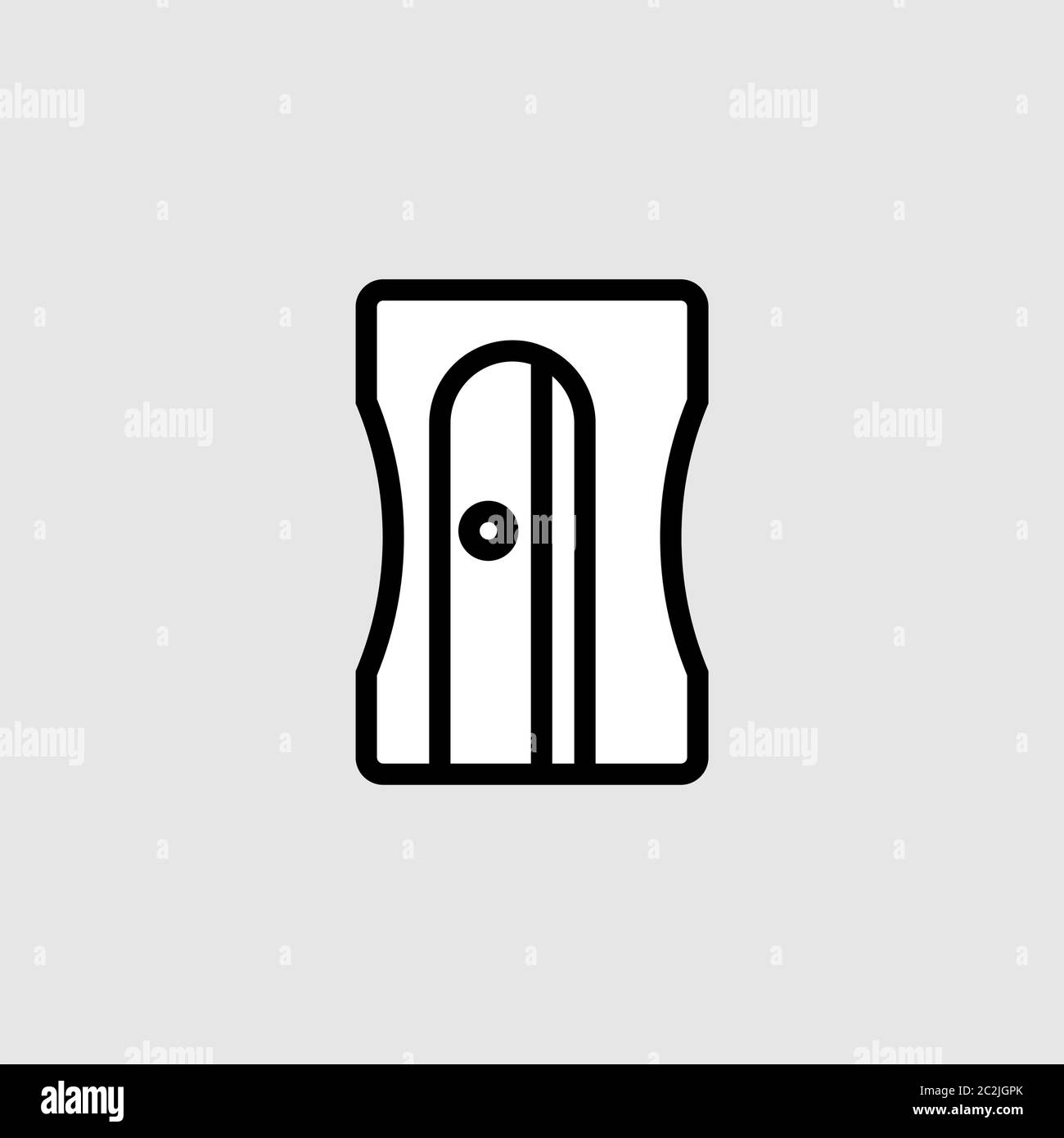 Pencil Sharpener Icon, Sharpener Vector Art Illustration Stock Vector ...