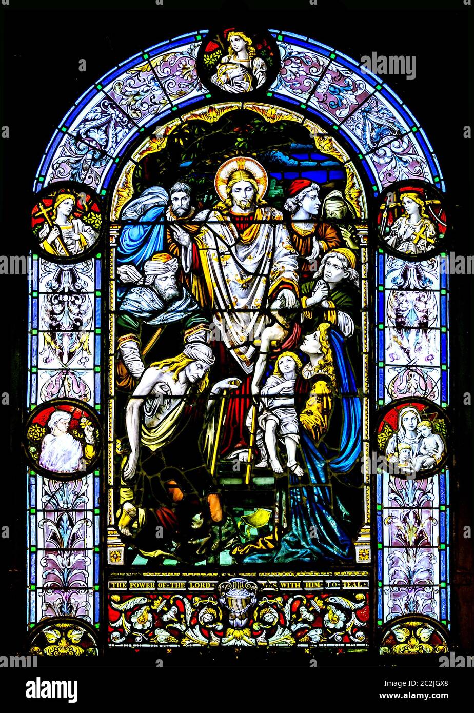 Christian glass painting hi-res stock photography and images - Alamy