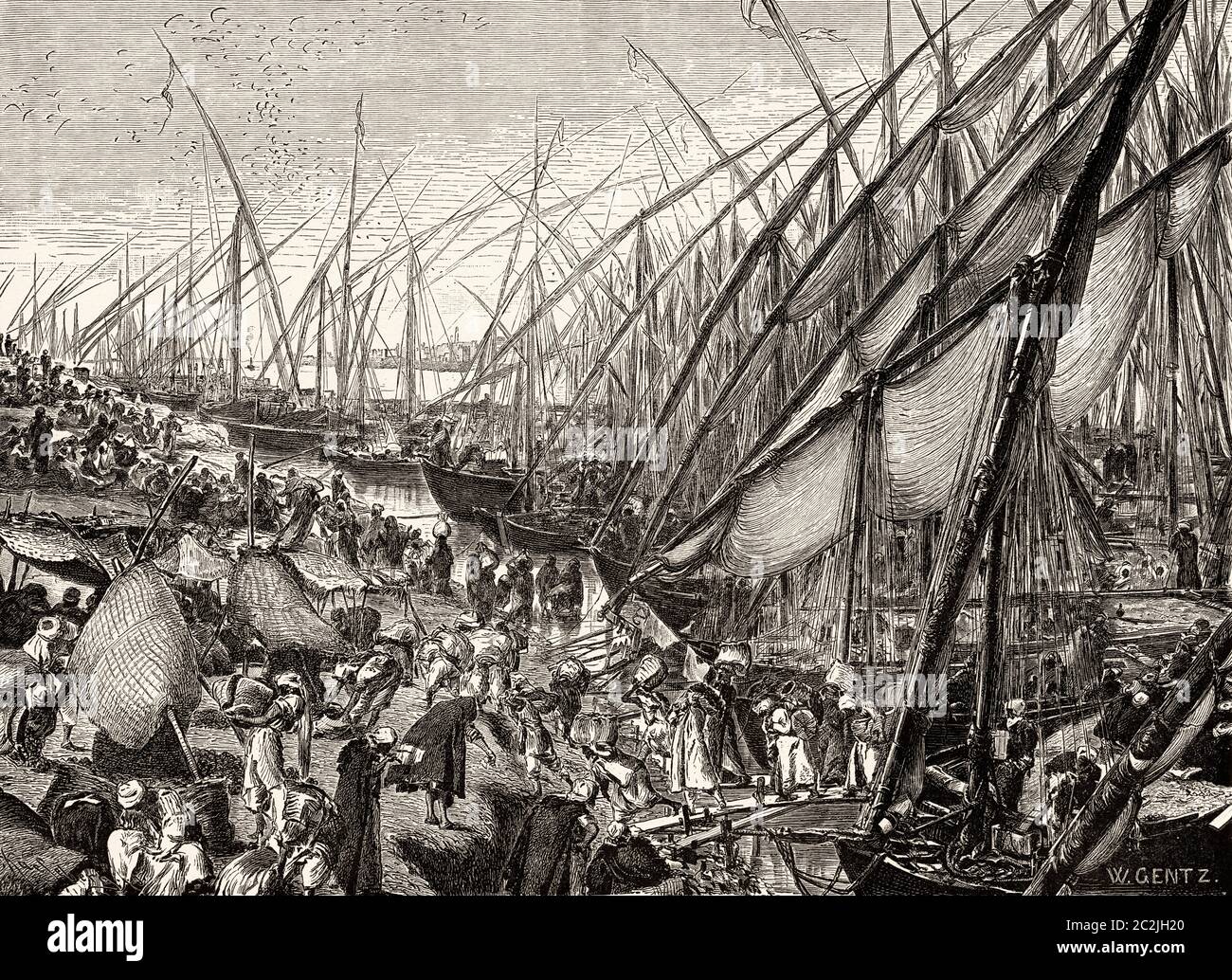 Port in ancient egypt hi-res stock photography and images - Alamy