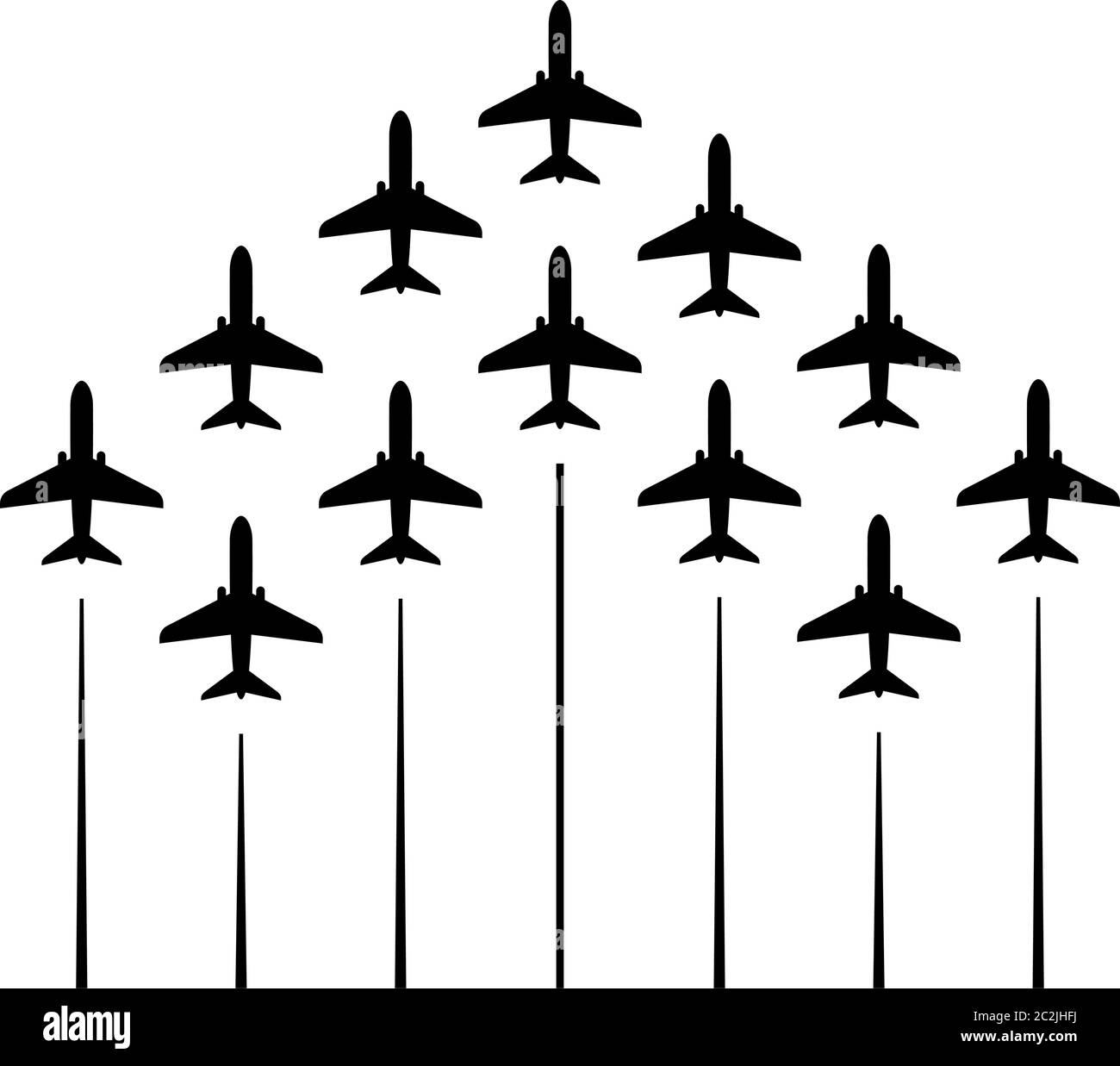 Airplane Flying Formation, Air Show Display, The Disciplined Flight ...