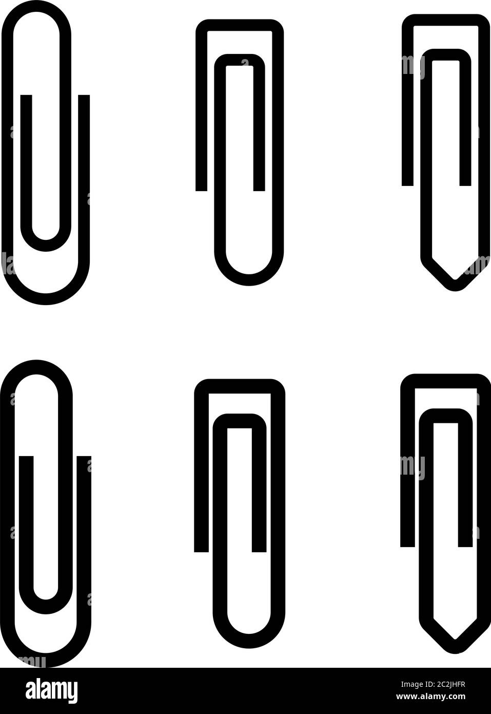 Paper Clip Icon Vector Art Illustration Stock Vector Image & Art - Alamy
