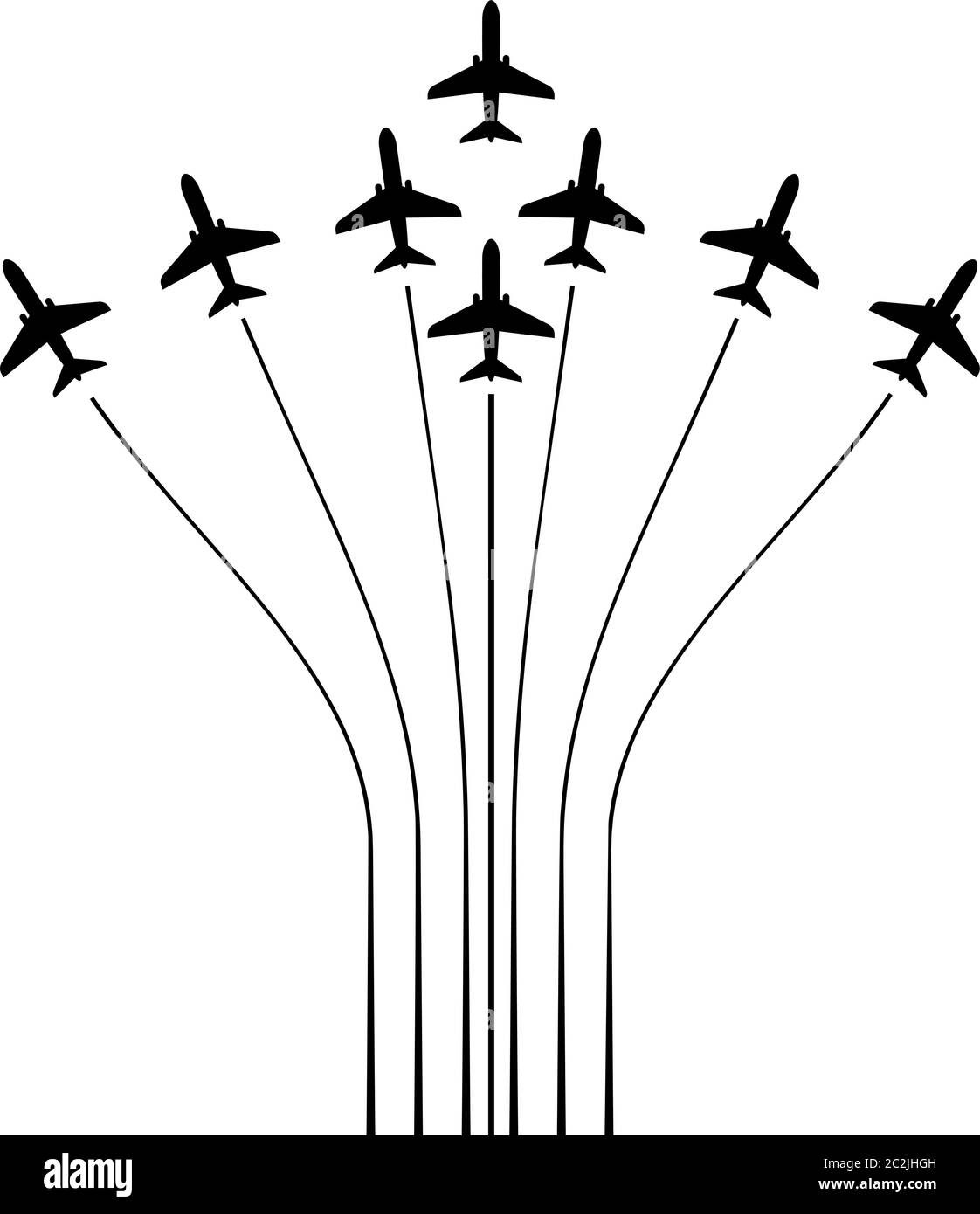Airplane Flying Formation, Air Show Display, The Disciplined Flight ...