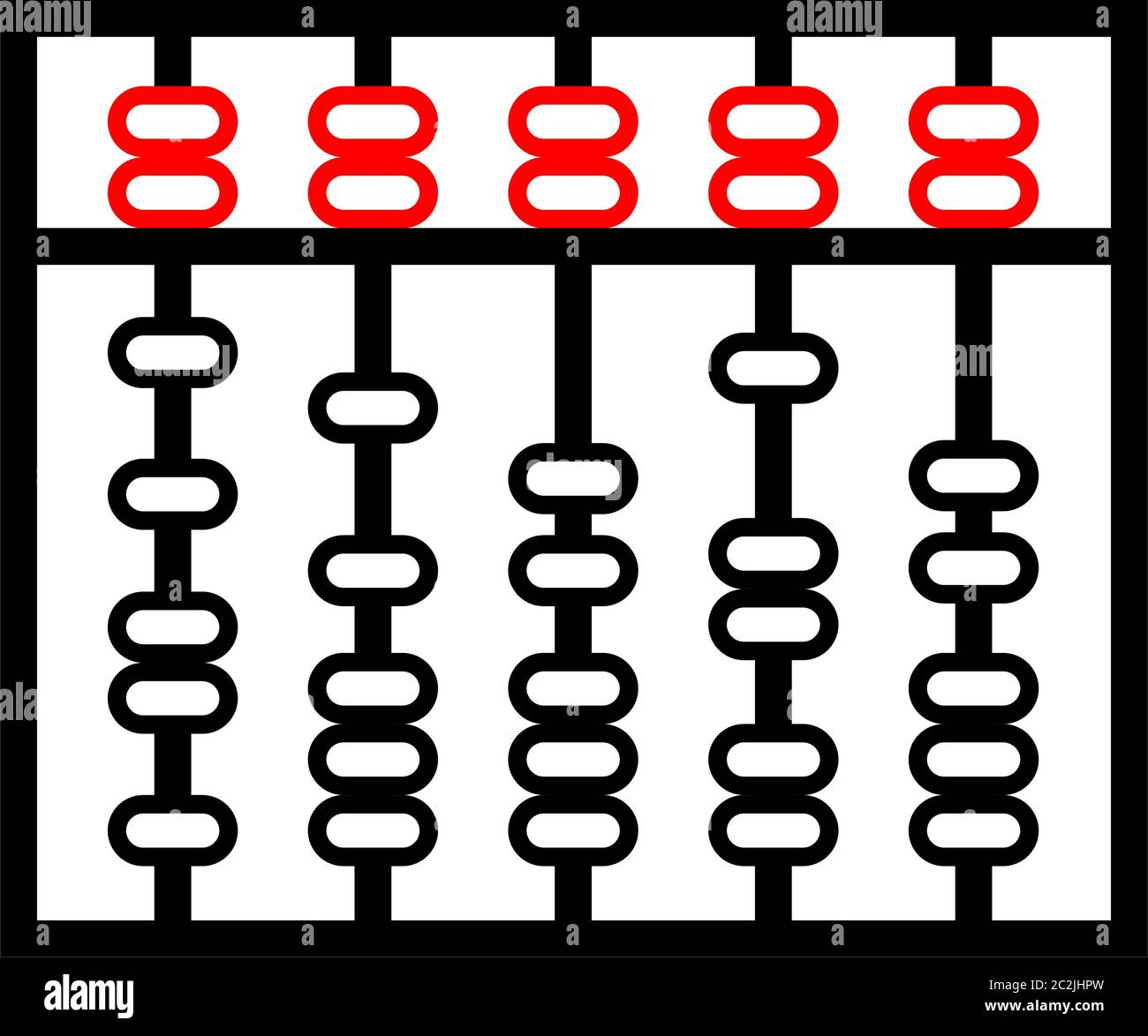 Abacus Icon, Abacus Vector Art Illustration Stock Vector Image & Art ...