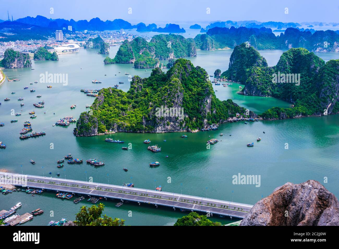 Panoramic view of Ha Long Bay, Vietnam Stock Photo - Alamy
