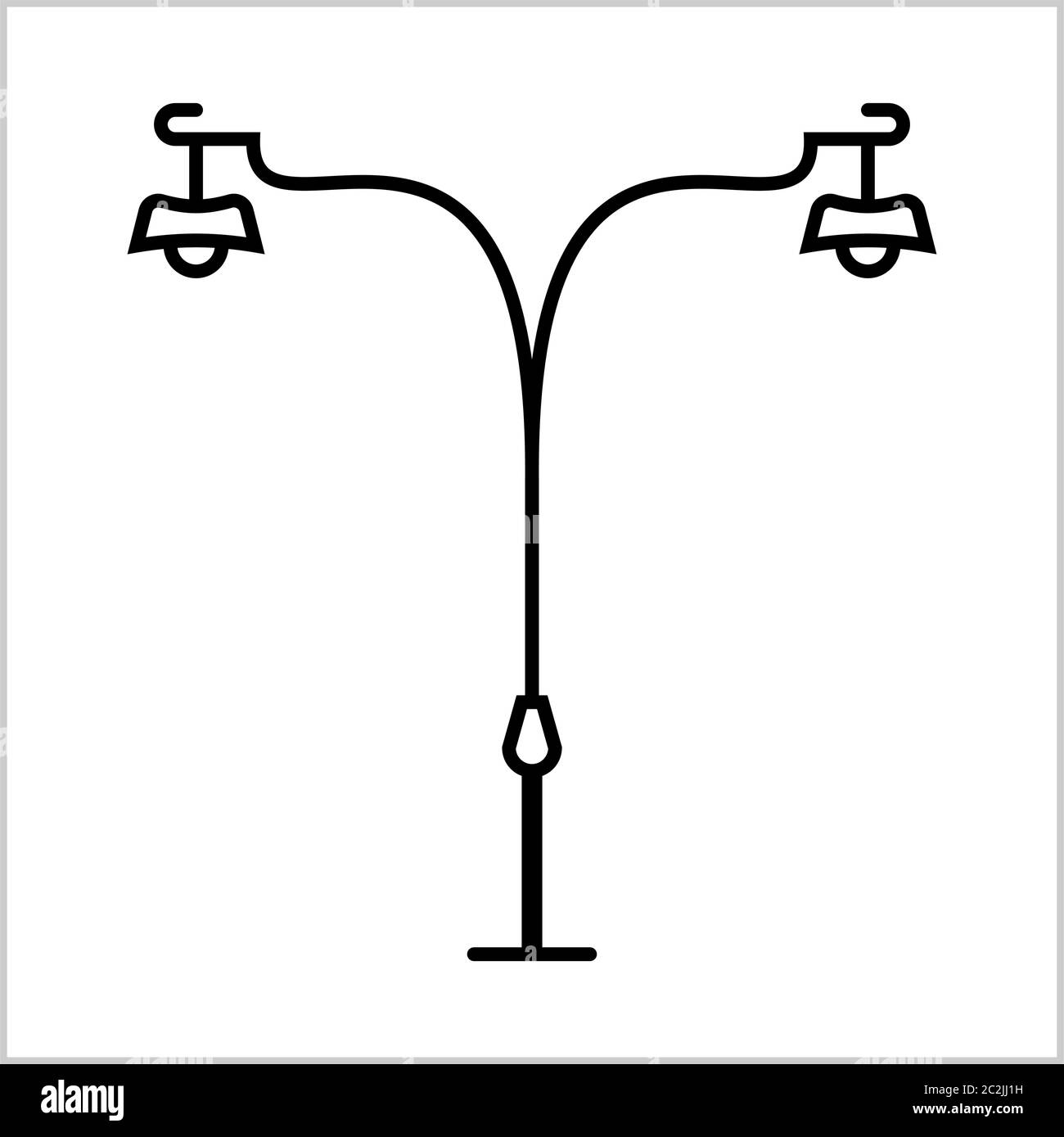 Street Light Icon Vector Art Illustration Stock Vector Image & Art - Alamy