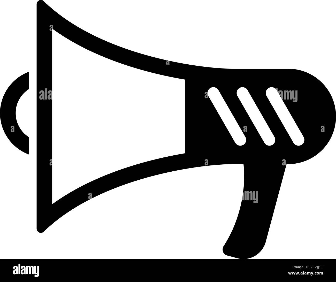 Megaphone Icon, Megaphone Vector Art Illustration Stock Vector Image ...