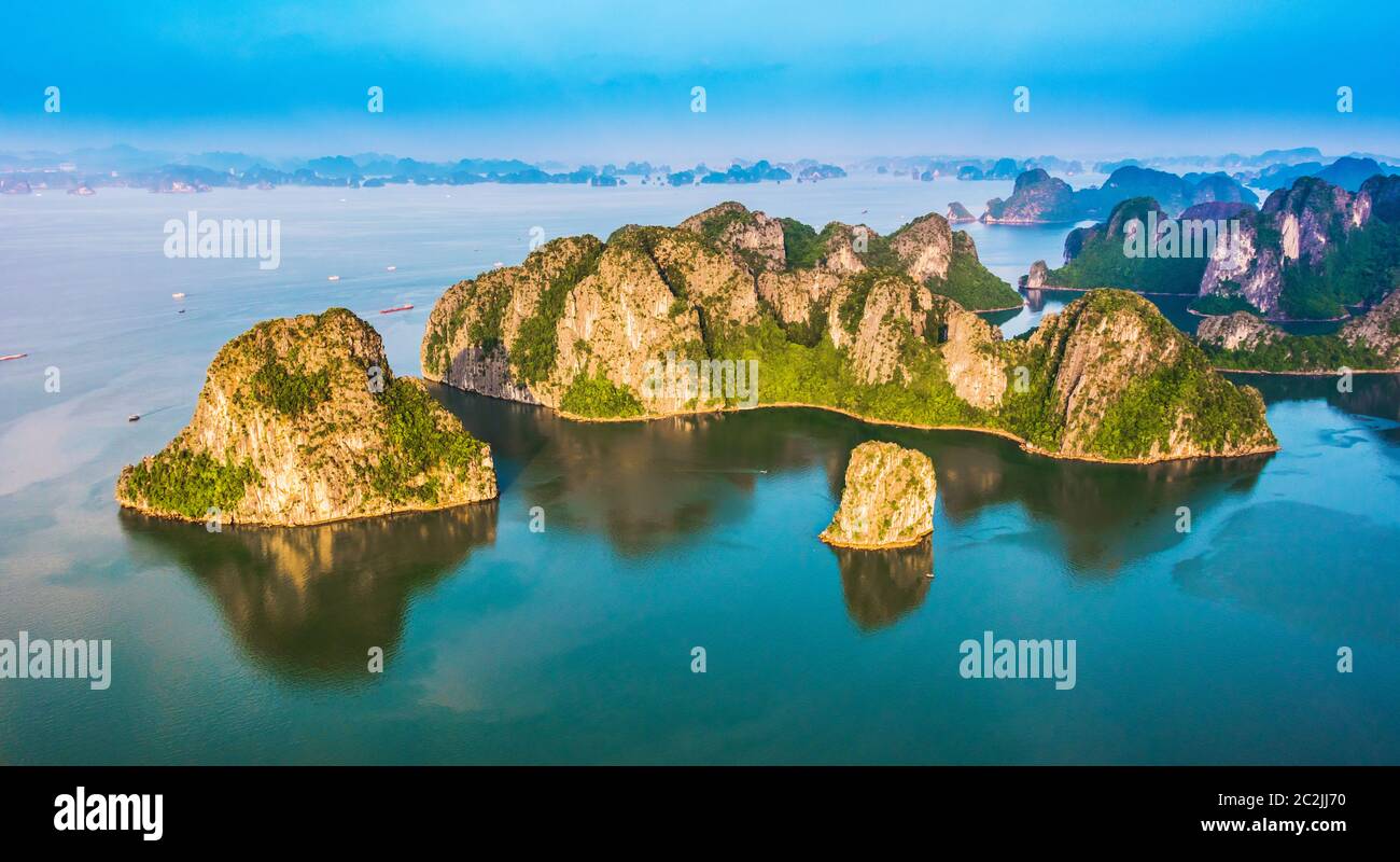Aerial view of Ha Long Bay, Vietnam Stock Photo - Alamy