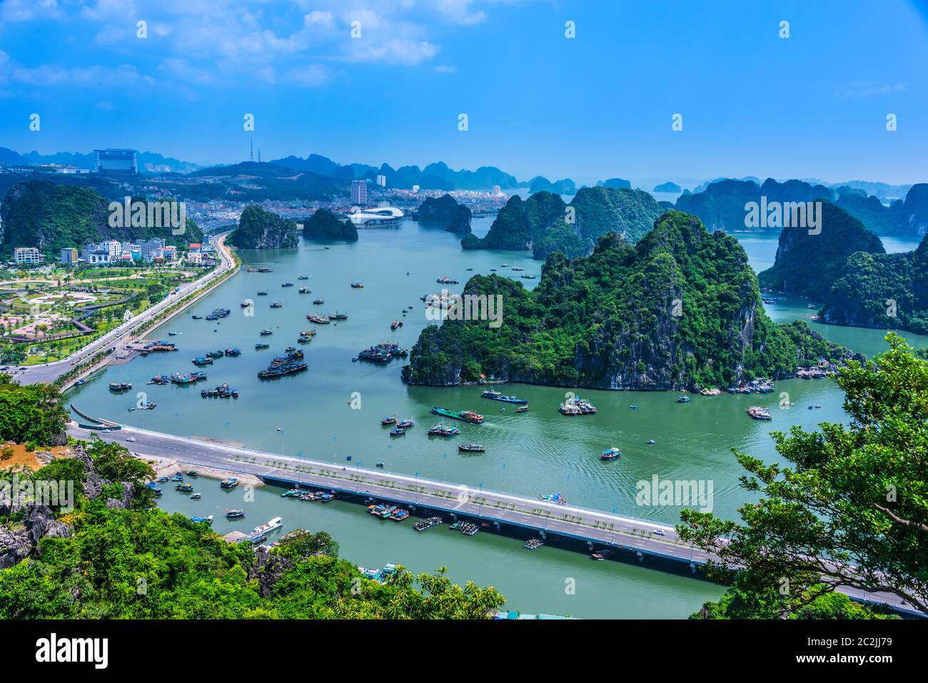 Panoramic view of Ha Long Bay, Vietnam Stock Photo - Alamy