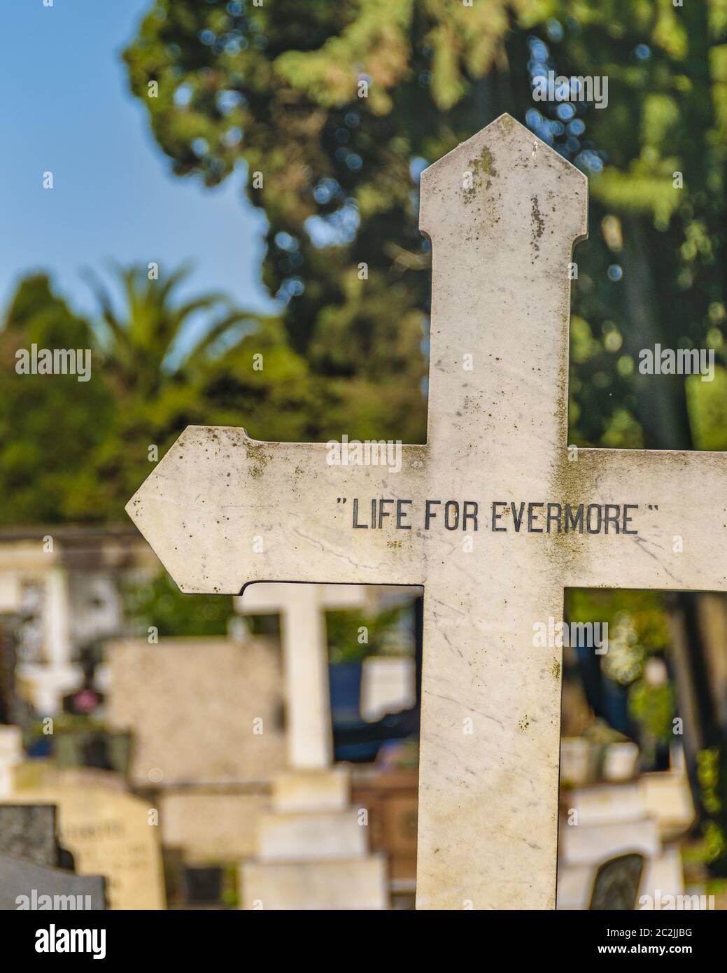 Crosses at Small Cemetery, Montevideo, Uruguay Stock Photo - Alamy