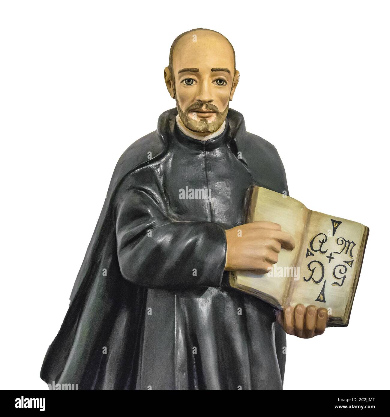 Wooden statue of priest hi-res stock photography and images - Alamy