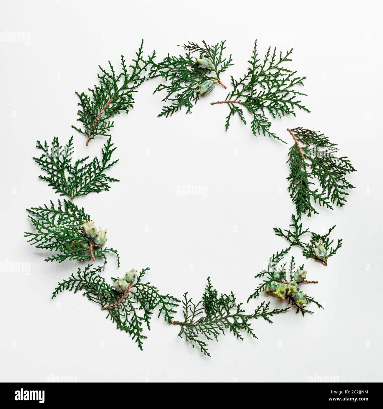 Minimal Christmas pattern with copy space Stock Photo - Alamy