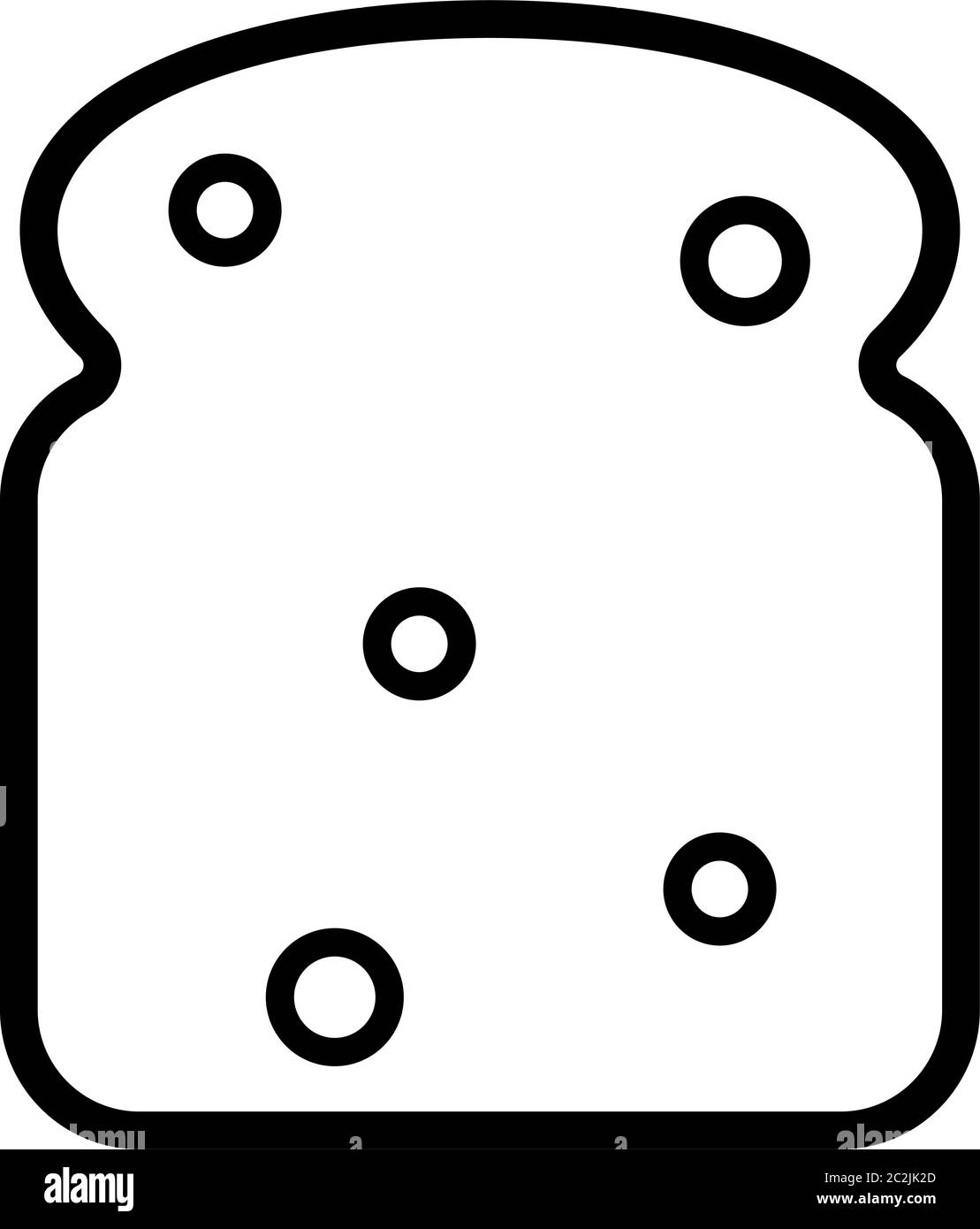 Bread Slice Icon Vector Art Illustration Stock Vector Image & Art - Alamy