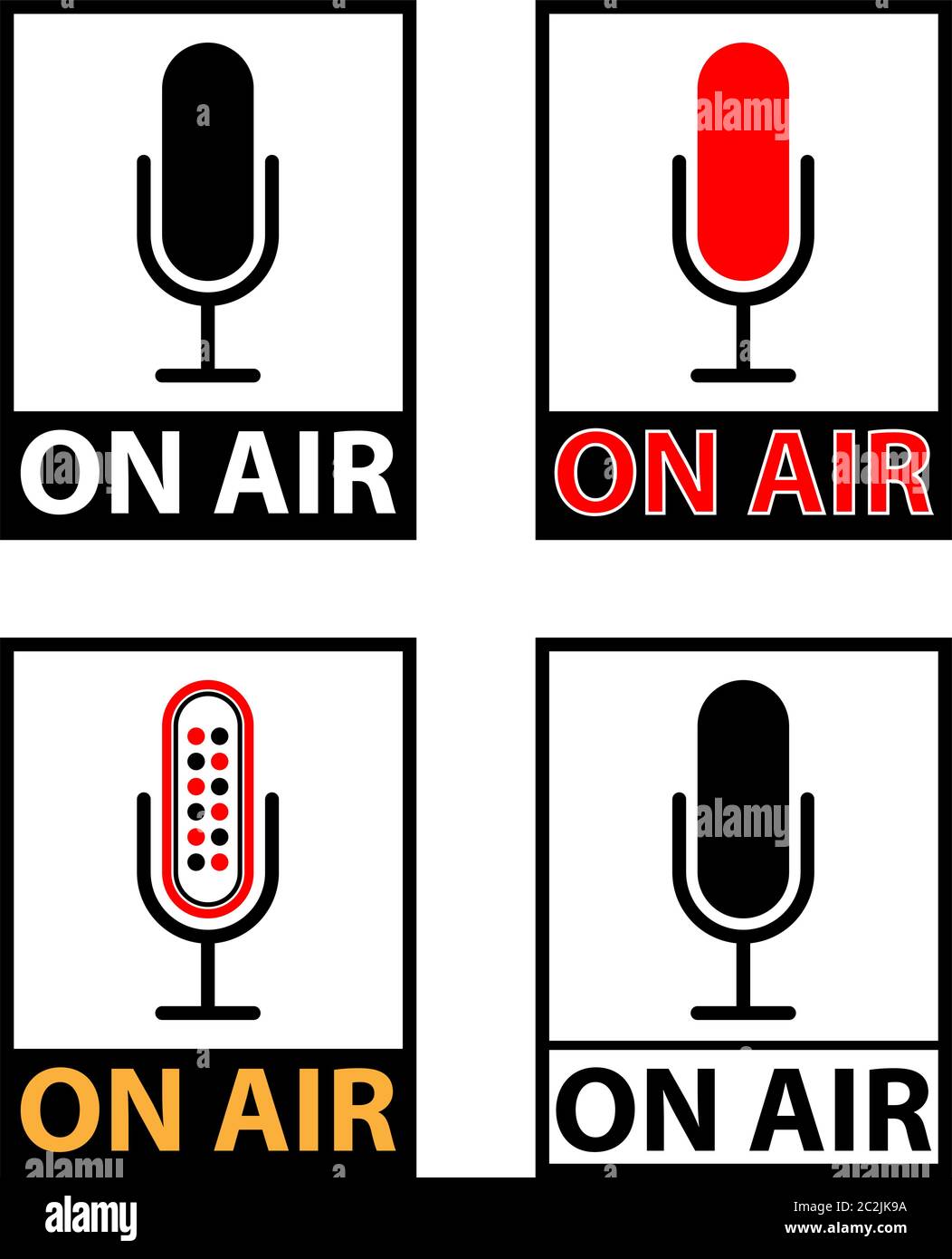 On Air Icon, Current Status On Air, Live Streaming, Microphone Vector ... On Air Icon, Current Status On Air, Live Streaming, Microphone Vector ...