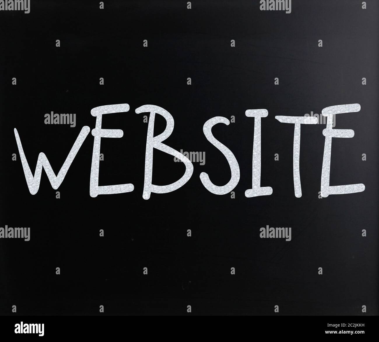 "Website" handwritten with white chalk on a blackboard Stock Photo - Alamy