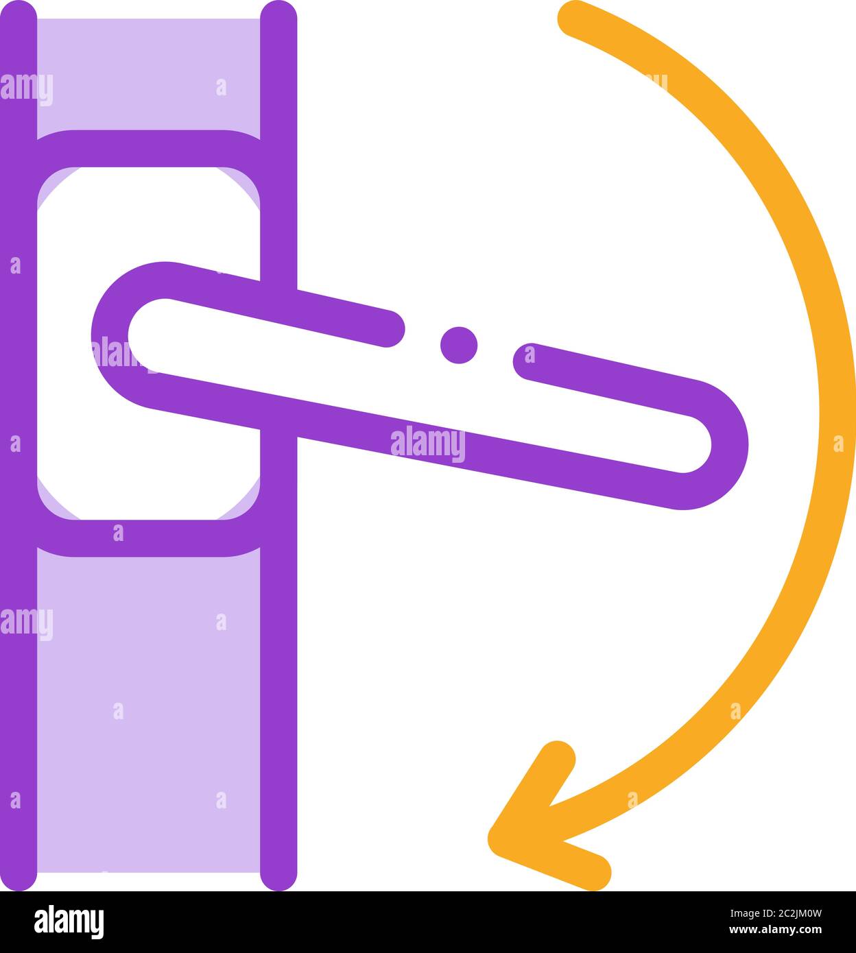 push handle to open window closure icon vector outline illustration ...