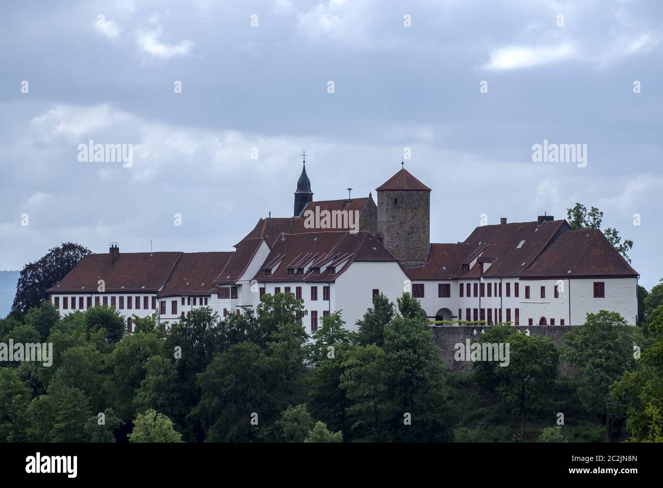 Castle and Benedictine Abbey Iburg Stock Photo - Alamy