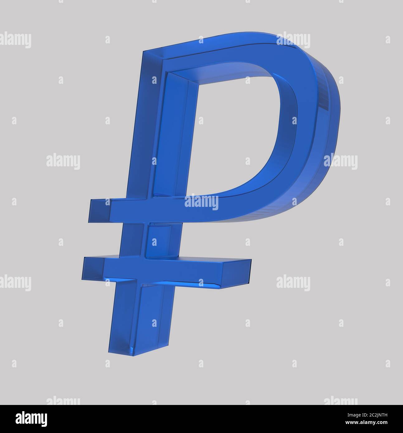 Ruble symbol sign isolated rouble RUB Russian ruble Currency Symbol 3d render Stock Photo - Alamy