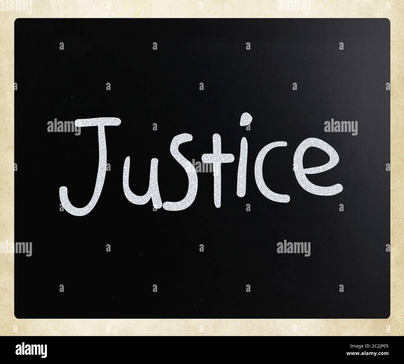 The Word Justice In Cursive