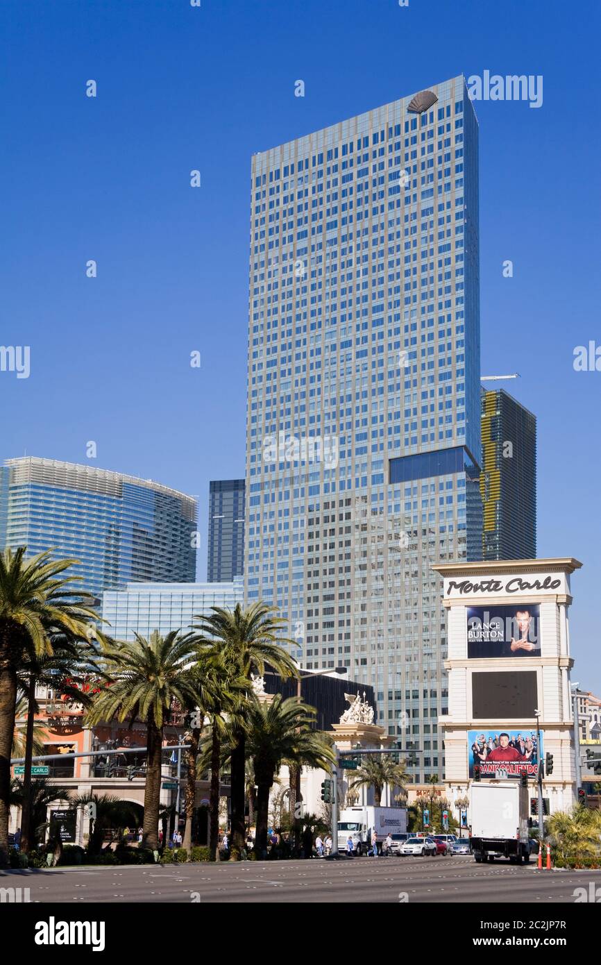 Mandarin Oriental Hotel at CityCenter, Las Vegas, Nevada, USA Stock ...