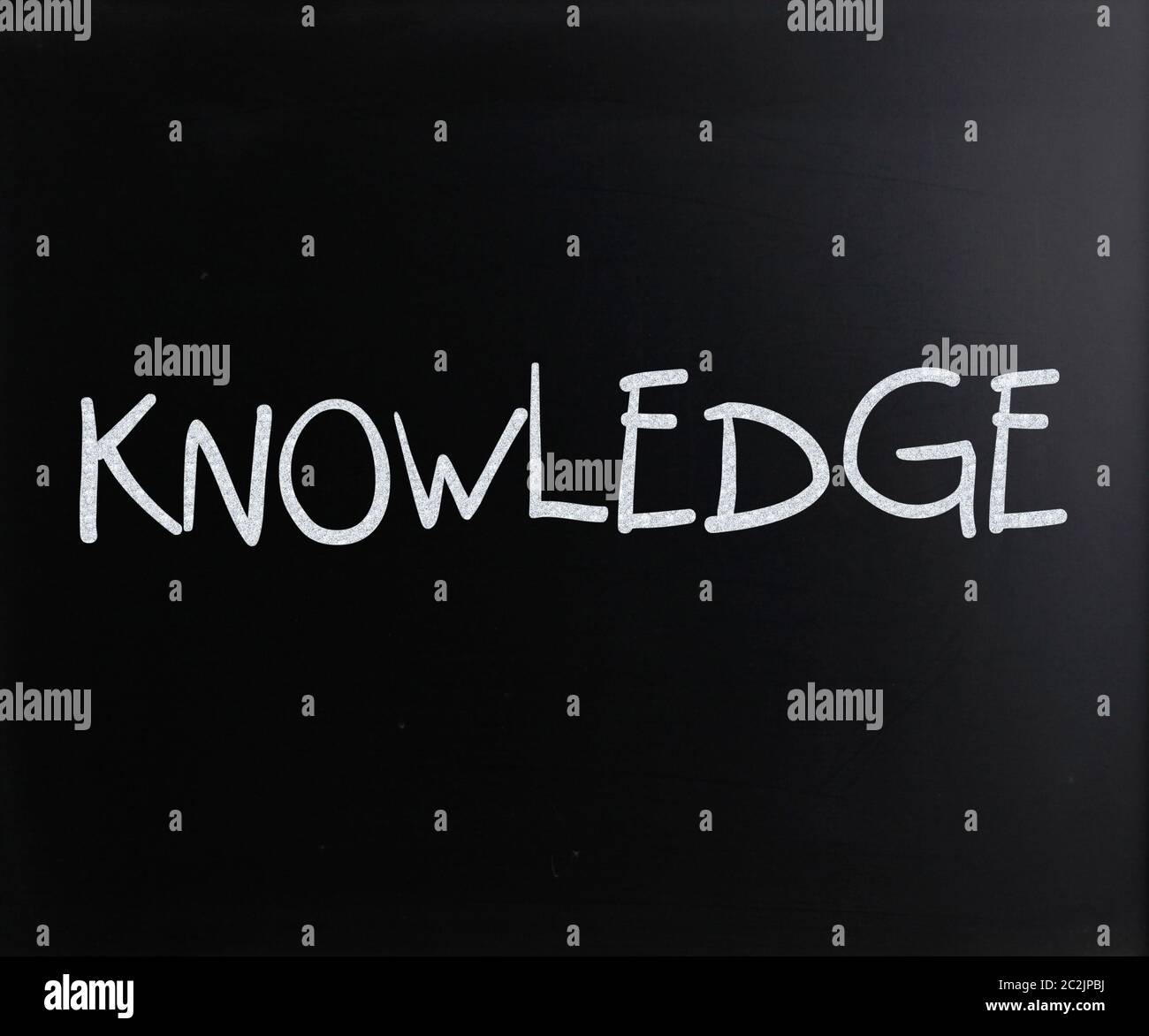 "Knowledge" handwritten with white chalk on a blackboard Stock Photo ...