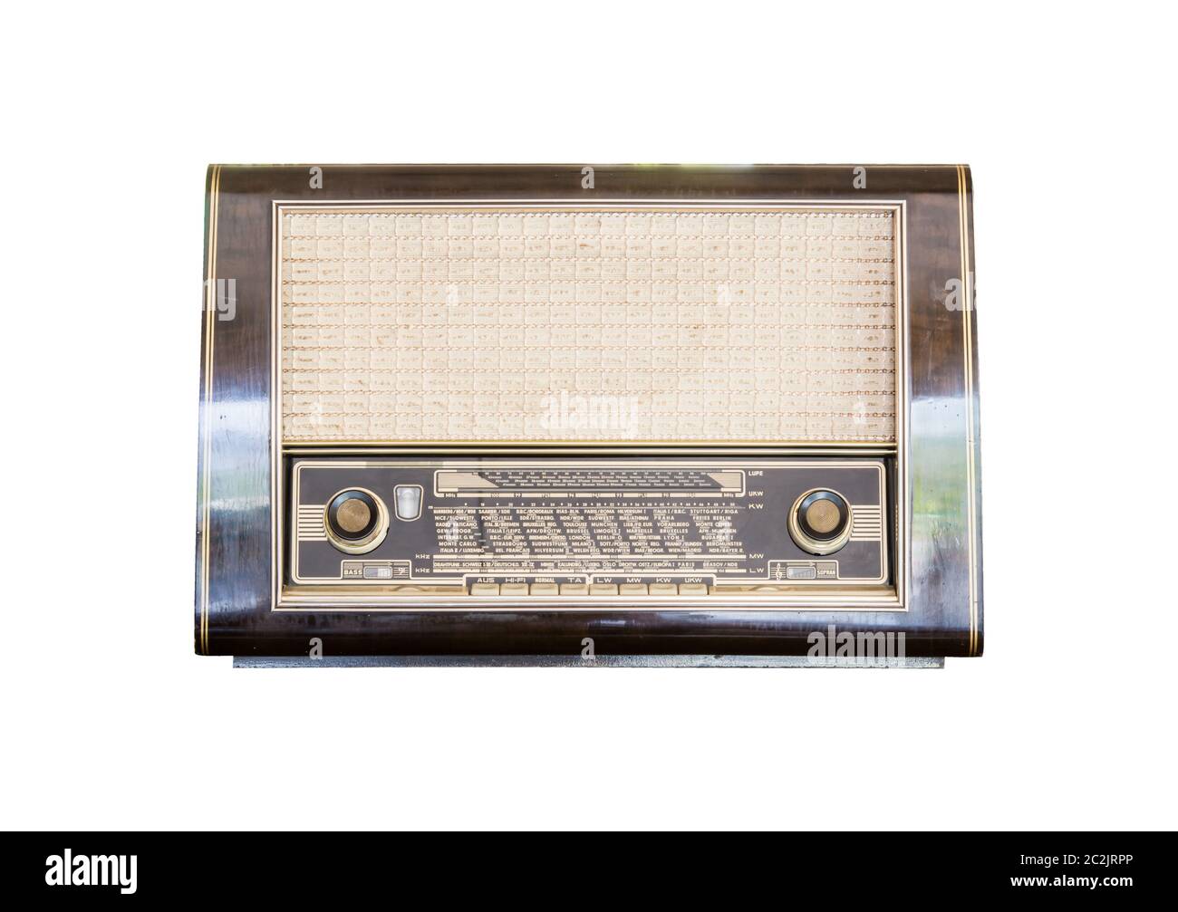 Old fashioned radio device Cut Out Stock Images & Pictures - Alamy
