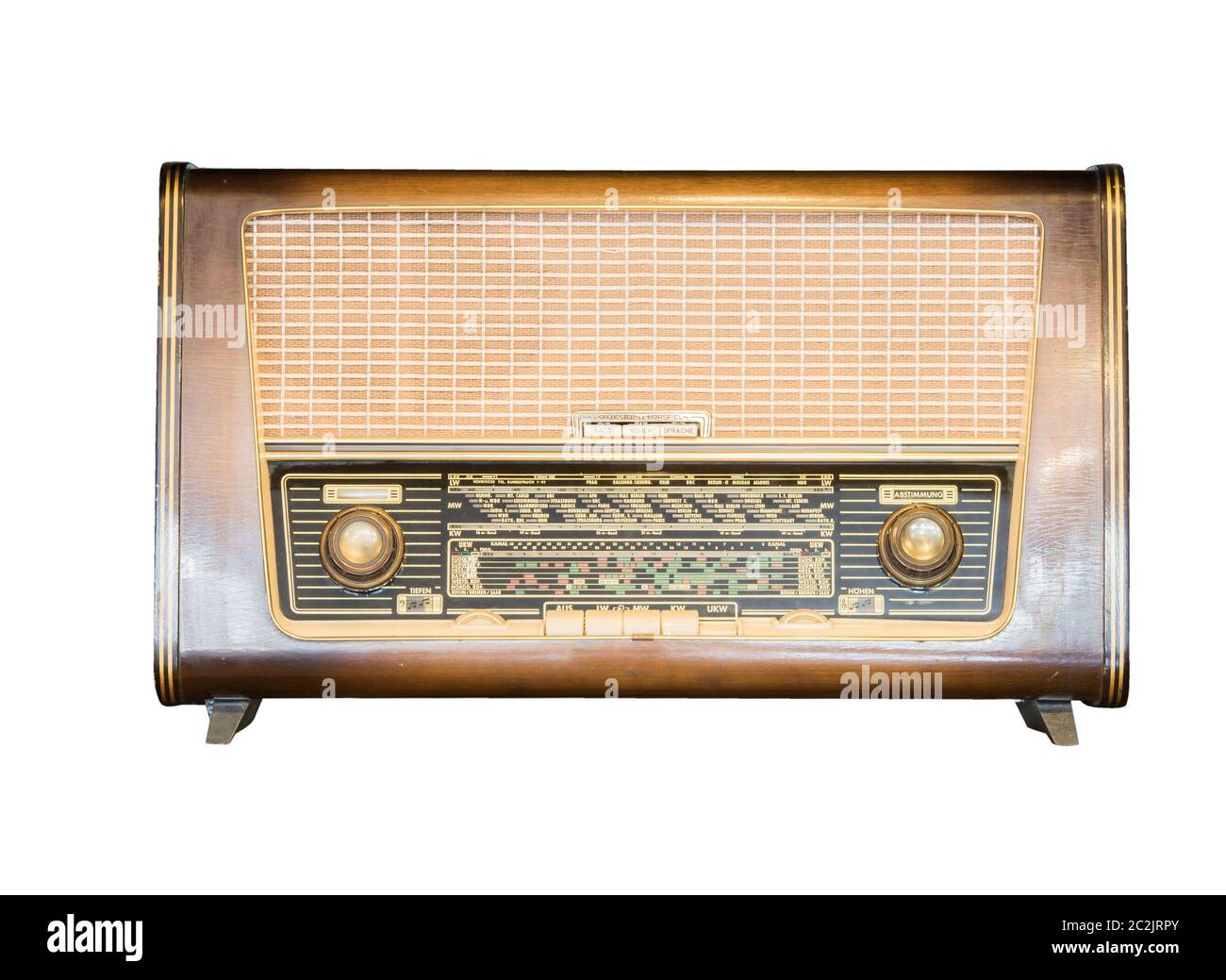 Old fashioned radio device Cut Out Stock Images & Pictures - Alamy
