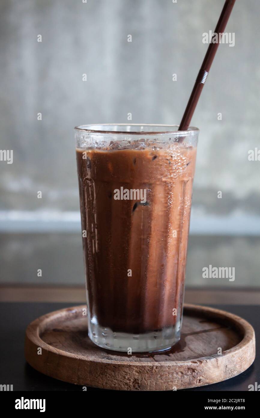 Iced coffee in coffee shop, stock photo Stock Photo - Alamy