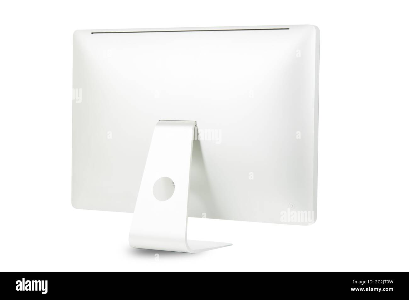 White computer monitor isolated on over white background Stock Photo ...