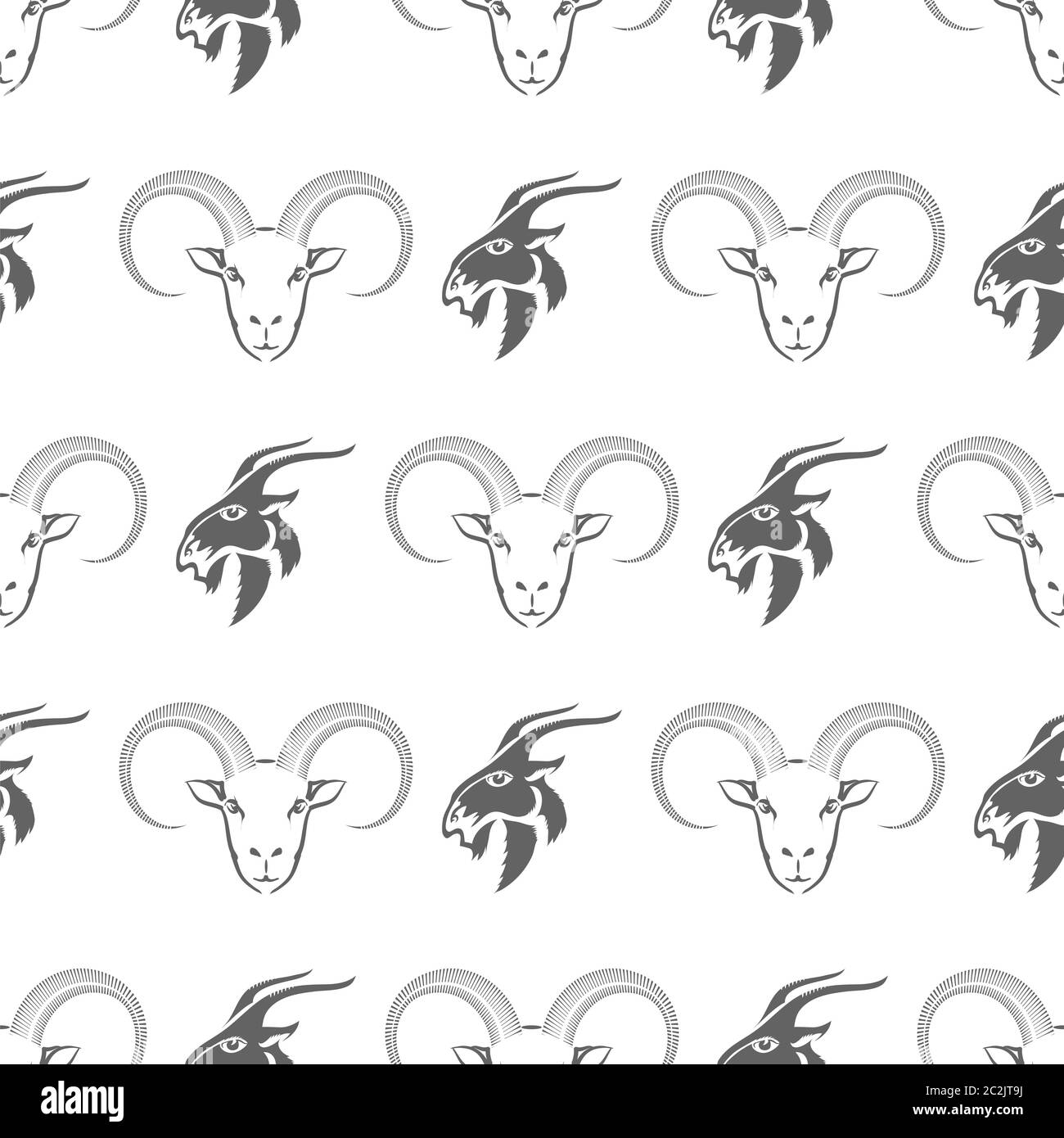 Goat head logo Black and White Stock Photos & Images - Alamy