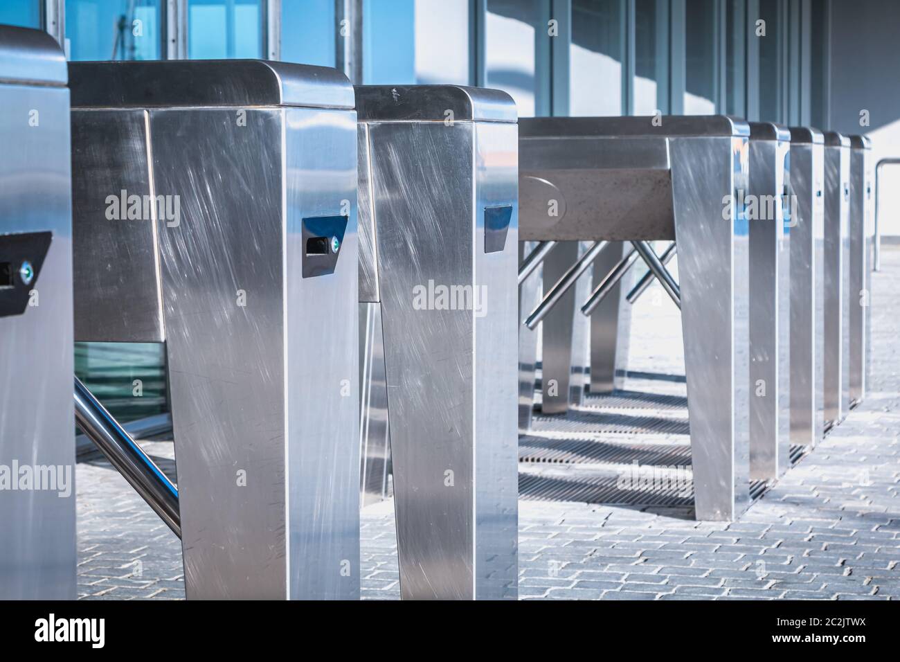 Turnstile. Checkpoint. Automatic access control. Access system to the ...
