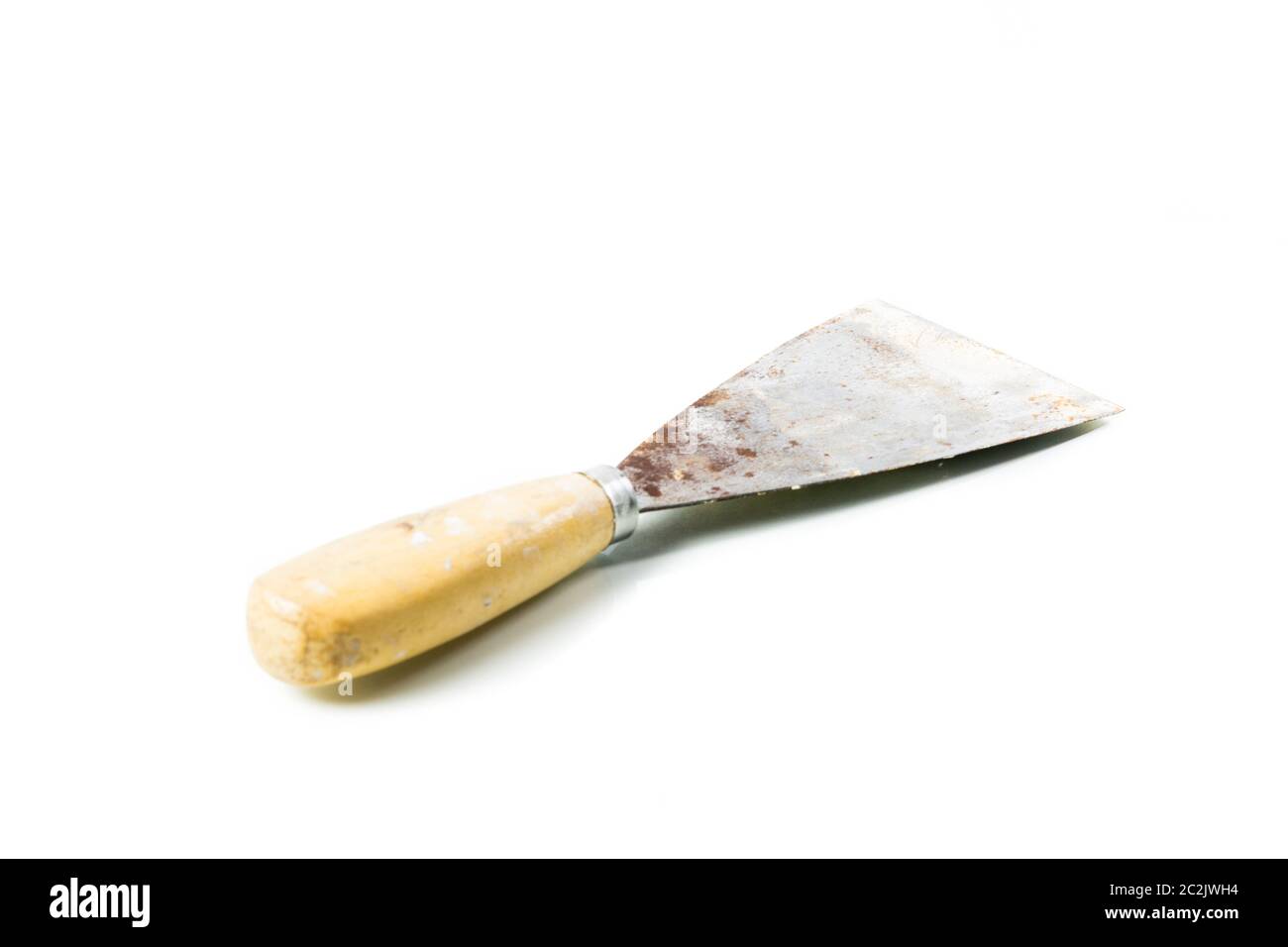 Old trowel isolated on over white background Stock Photo - Alamy