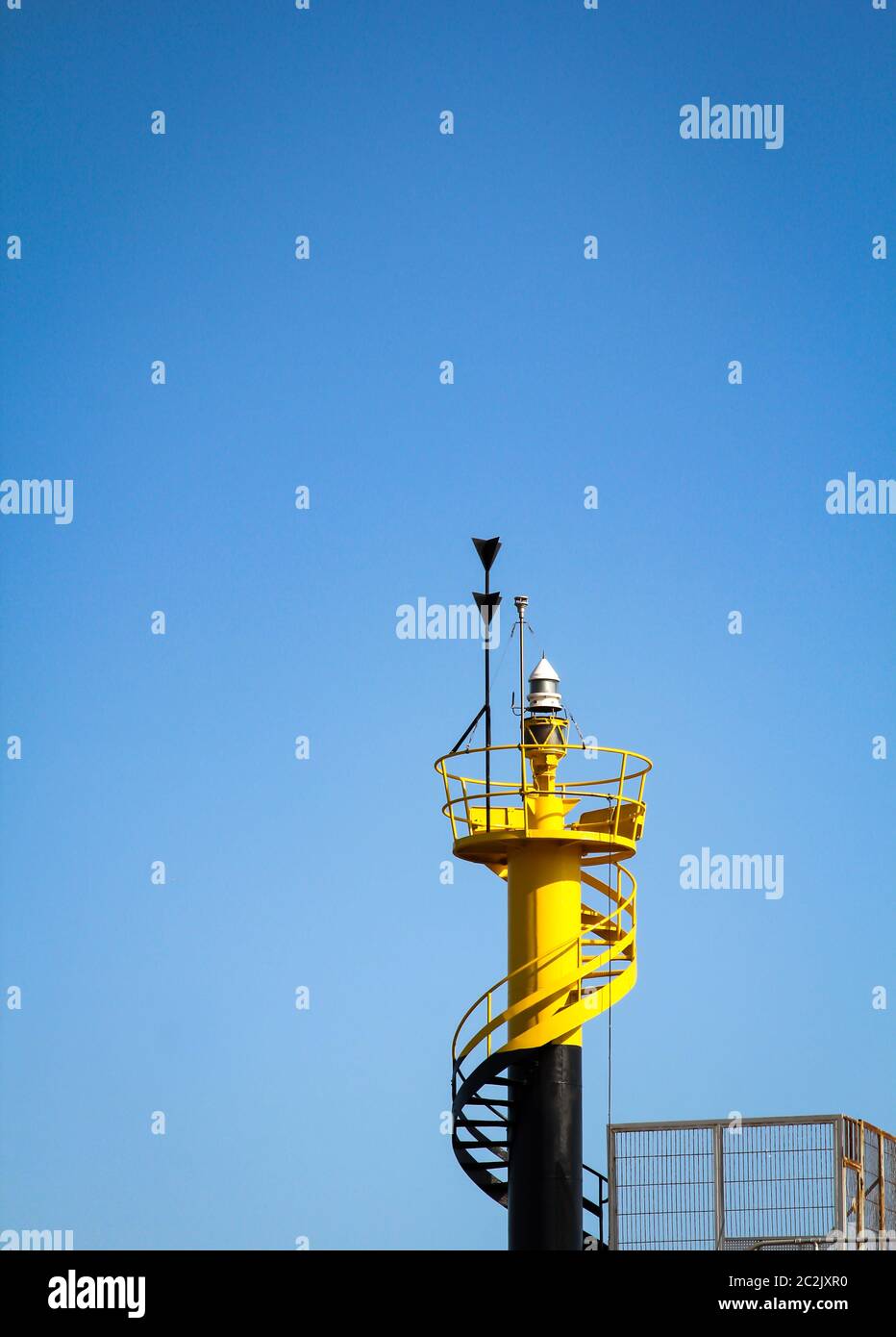 Signal, signaling of a port for instructions to ships Stock Photo - Alamy