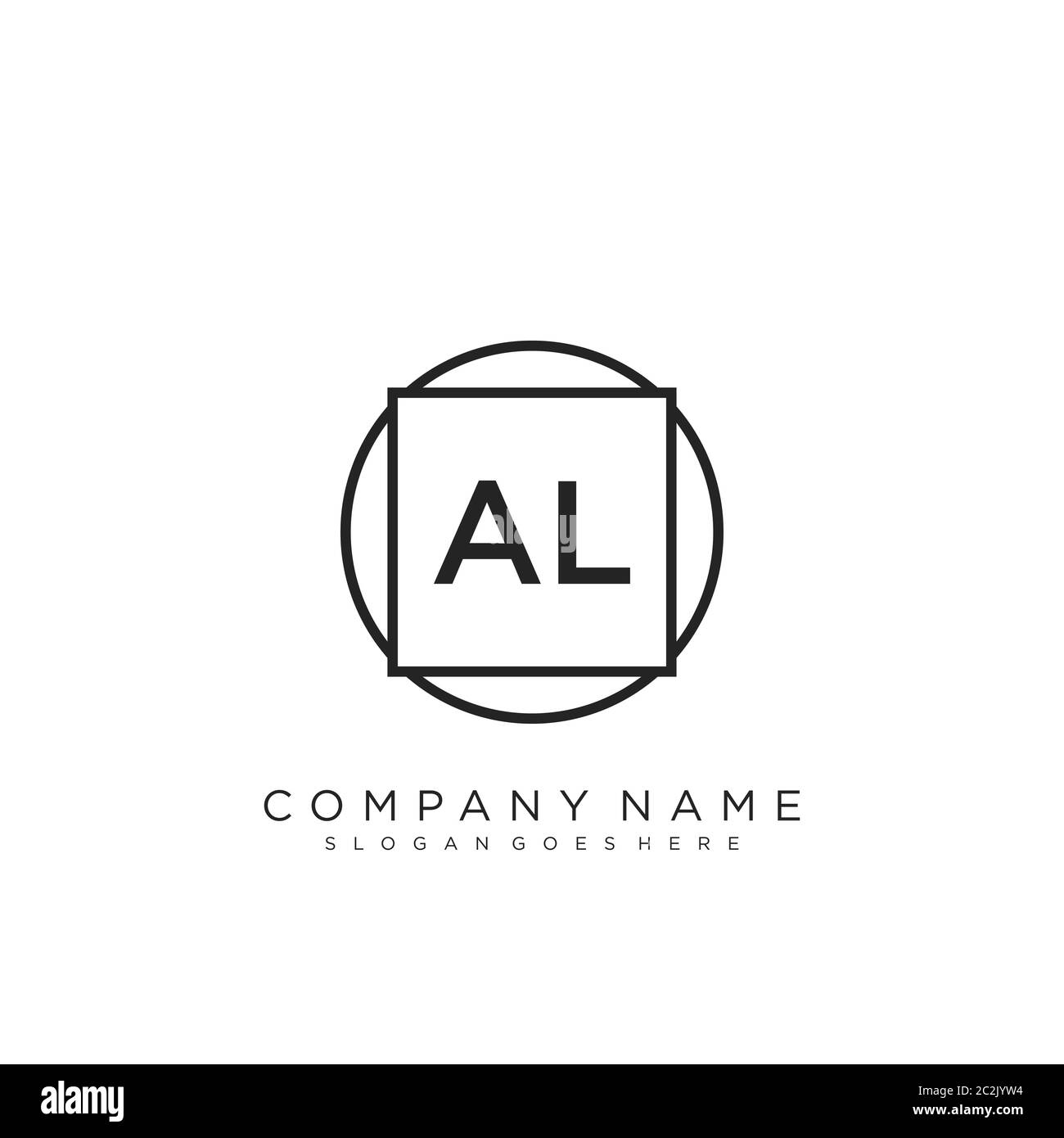Al initials logo hi-res stock photography and images - Alamy